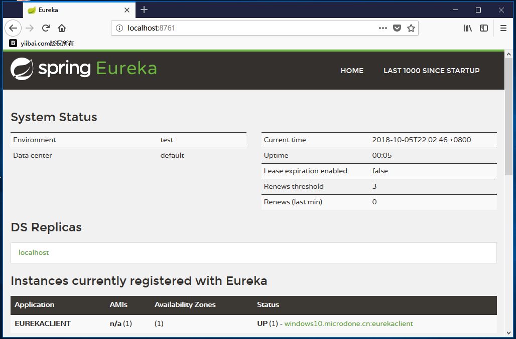 Spring Boost Eureka服务注册 - Spring Boot 教程 | BootWiki.com